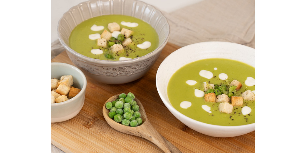 Crema San Germán, una deliciosa receta de guisantes.