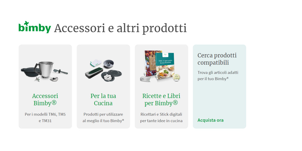 Eshop Bimby®: tutto quello che ti serve per TM6, TM5 e TM31 | Vorwerk