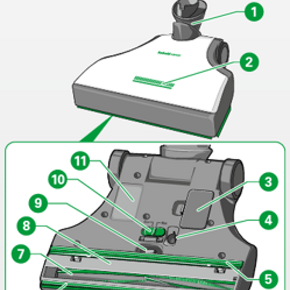 Lèvre d’étanchéité arrière EB400 - Achat en ligne - Kobold Vorwerk